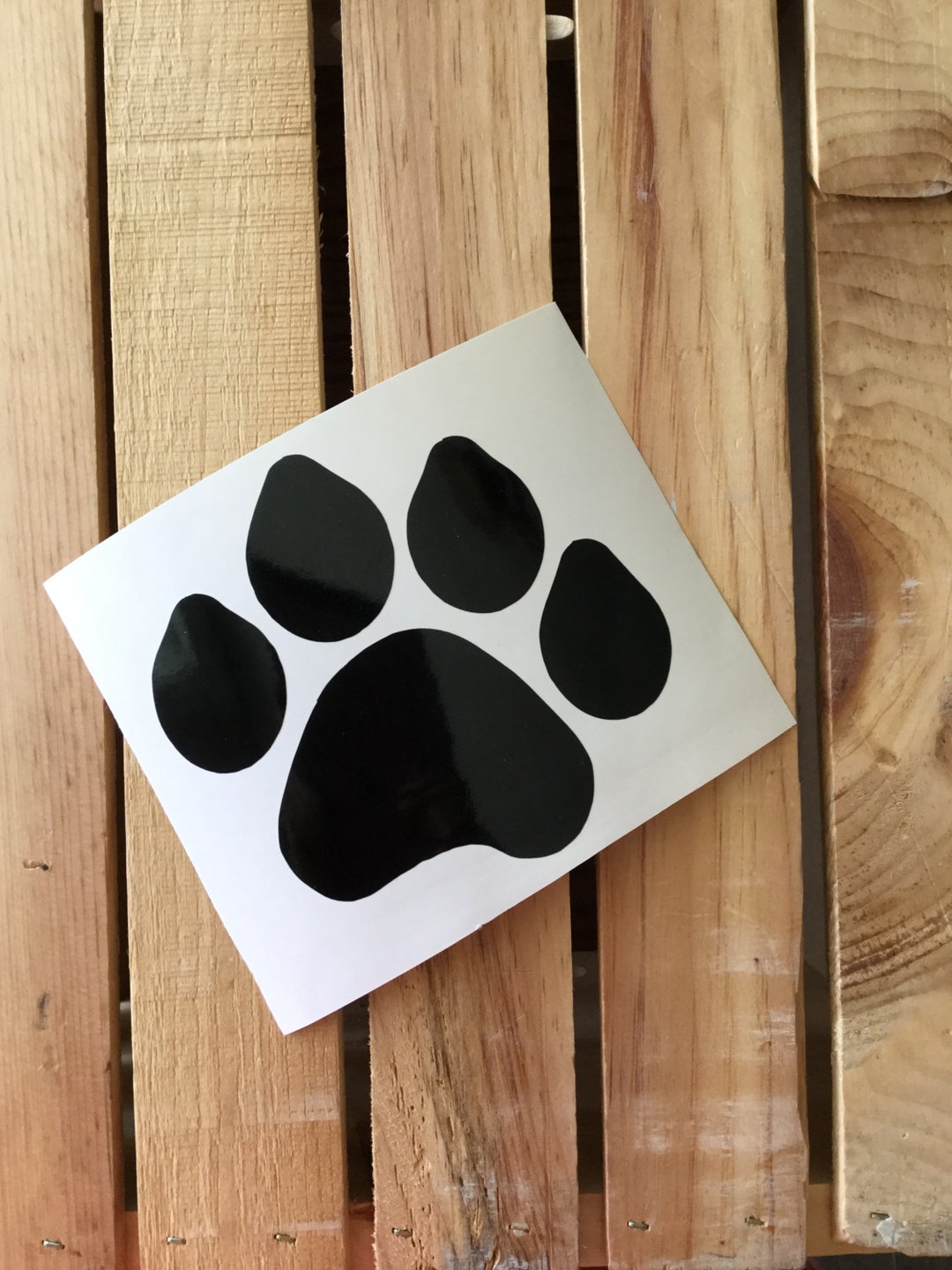 Dog Paw Print Vinyl Decal Sticker - Etsy