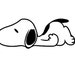 Lazy Snoopy Vinyl Decal Sticker - Etsy