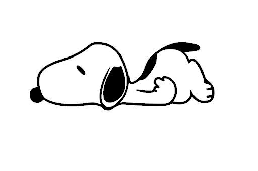 Lazy Snoopy Vinyl Decal Sticker - Etsy
