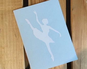Ballet Dancer Vinyl Decal Sticker | Etsy