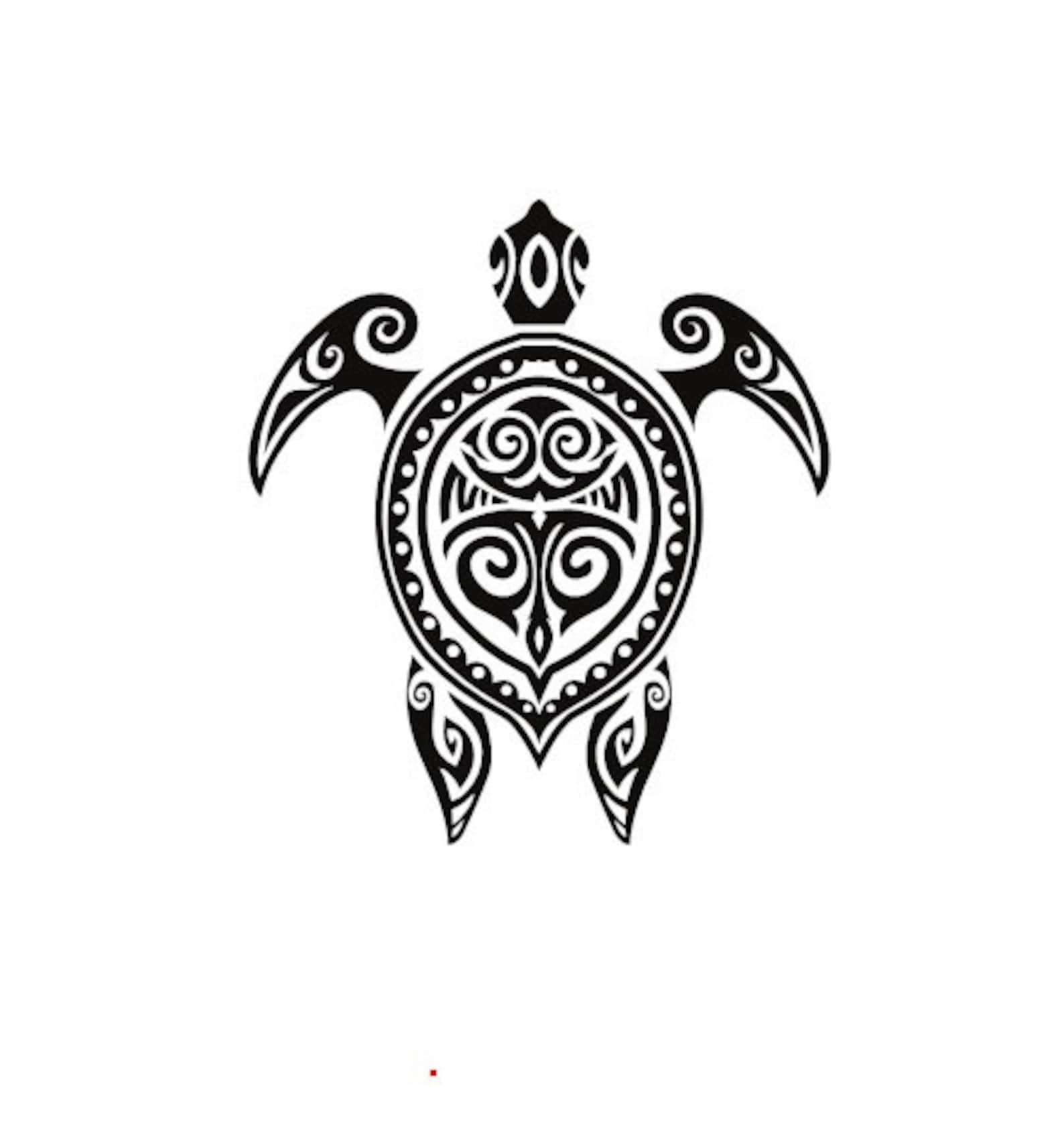 Tribal Hawaiian Sea Turtle Vinyl Decal Sticker - Etsy