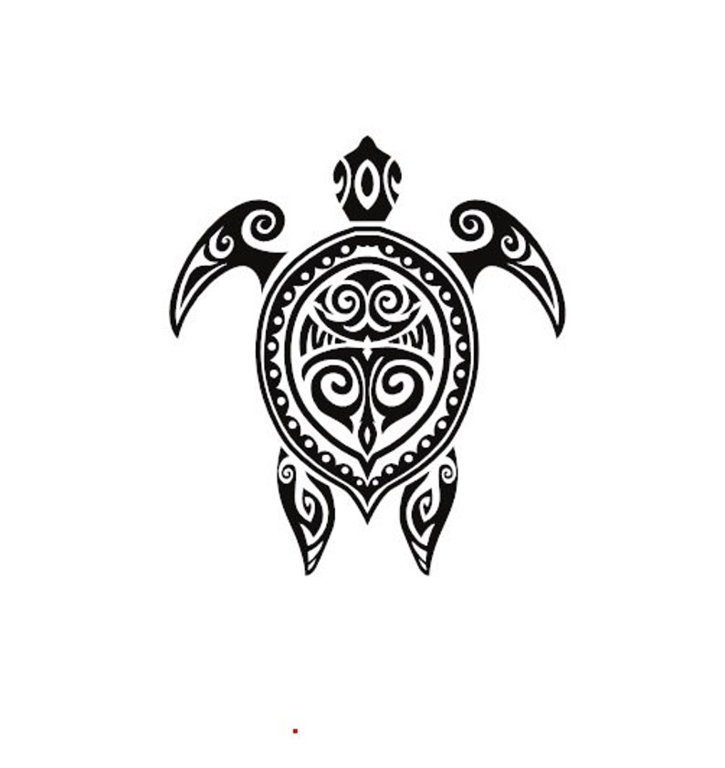 Tribal Hawaiian Sea Turtle Vinyl Decal Sticker - Etsy