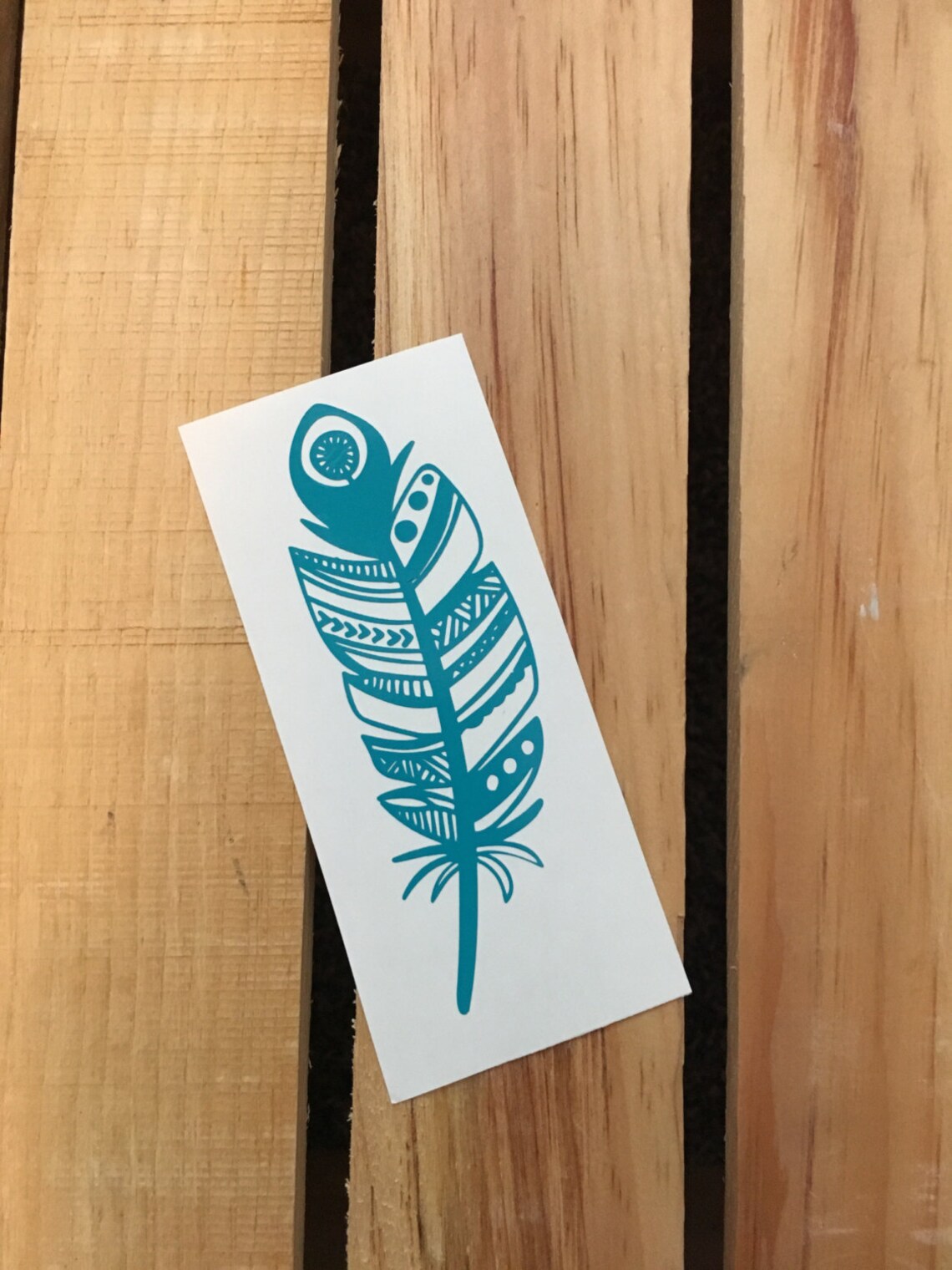 Feather Vinyl Decal Sticker | Etsy