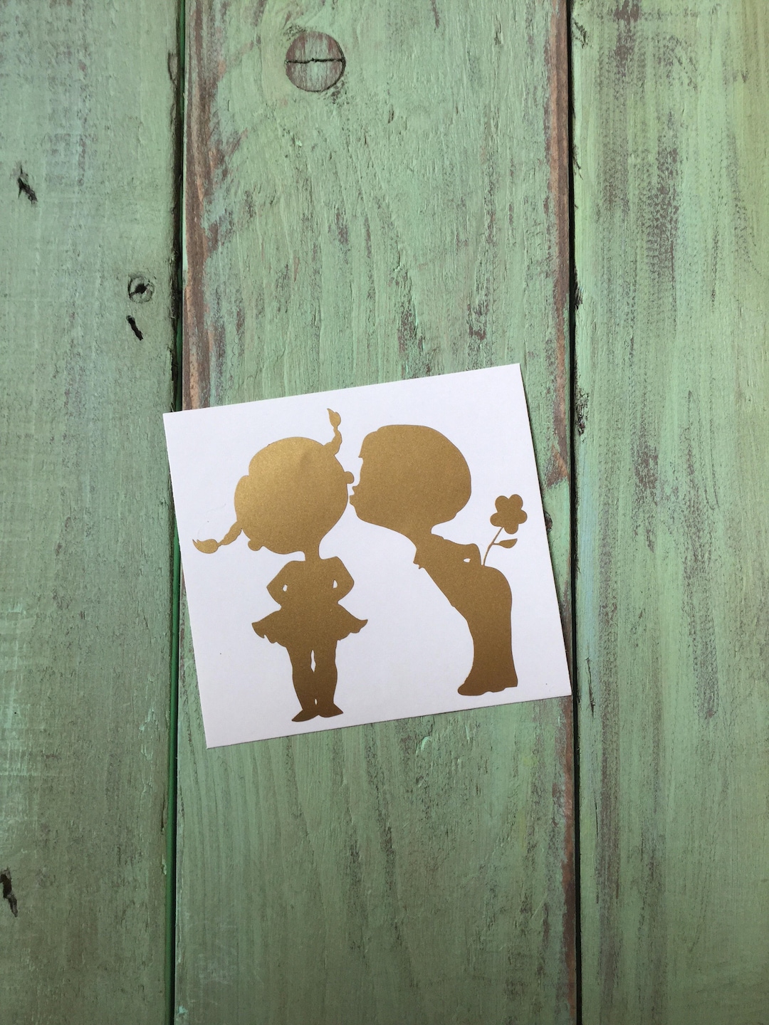 Boy Kissing Girl Vinyl Decal Sticker - Etsy