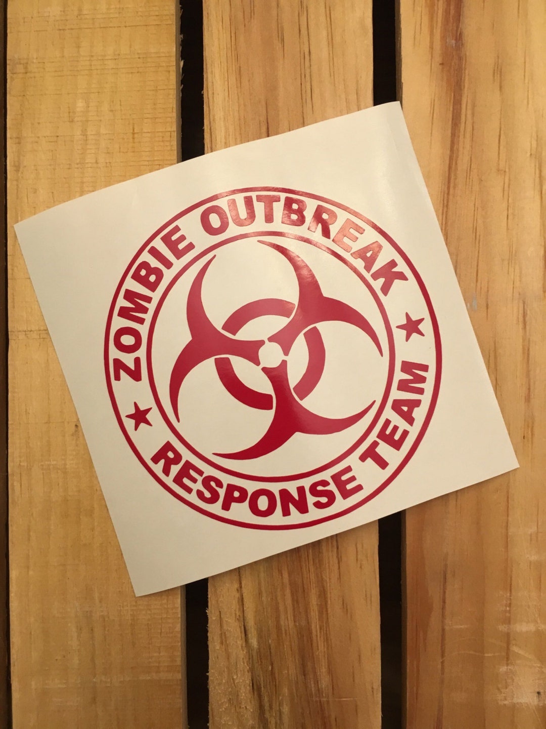 Zombie Outbreak Response Team Vinyl Decal Sticker - Etsy