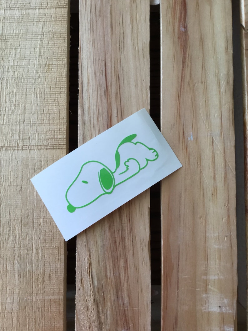 Lazy Snoopy Vinyl Decal Sticker - Etsy