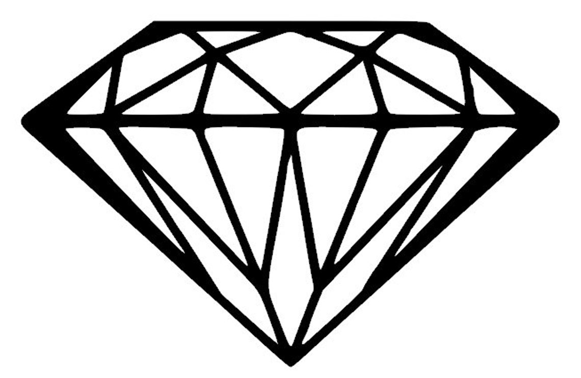 Diamond Vinyl Decal Sticker - Etsy