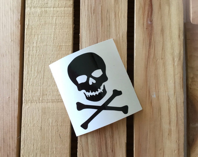 Classic Skull Vinyl Decal Sticker - Etsy