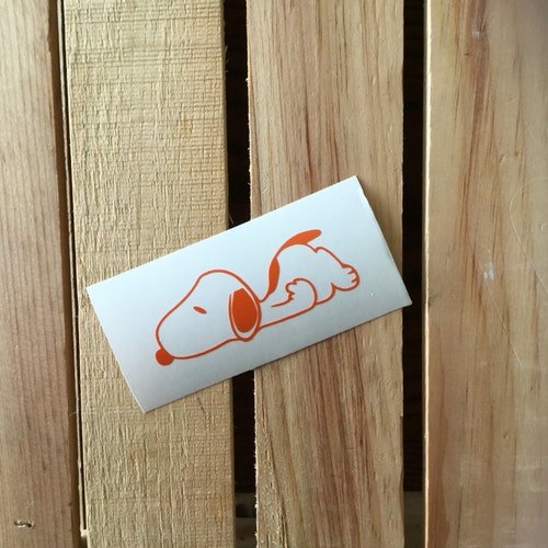 Lazy Snoopy Vinyl Decal Sticker - Etsy