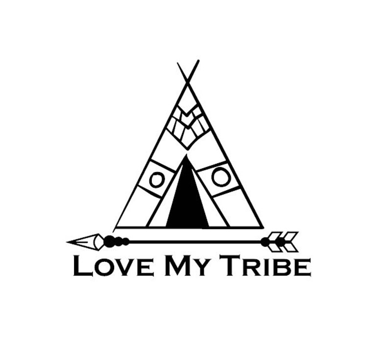 Love My Tribe Vinyl Decal Sticker - Etsy
