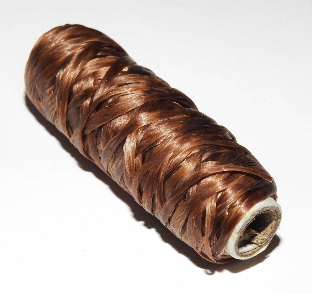 1 Bobbin Artificial Sinew - Natural Color - Sewing Crafts Leather ...
