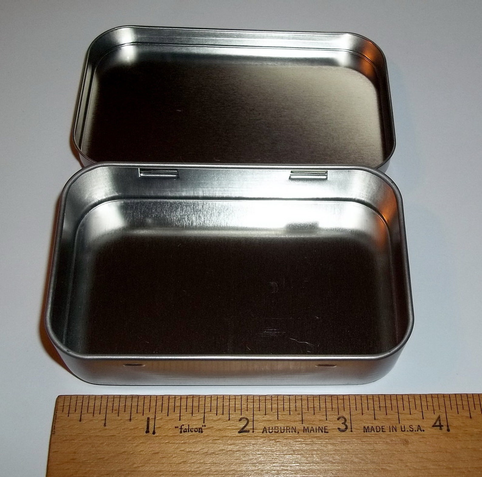 Set of 3 Hinged Tin Containers Storage Storing Sewing - Etsy