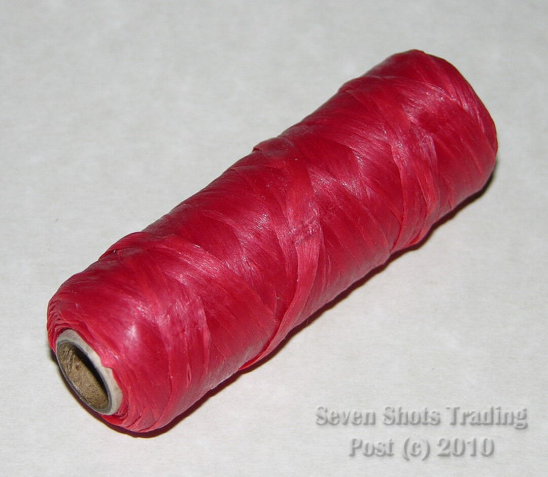 1 Bobbin Artificial Sinew Red Color Sewing Crafts Leather - Etsy