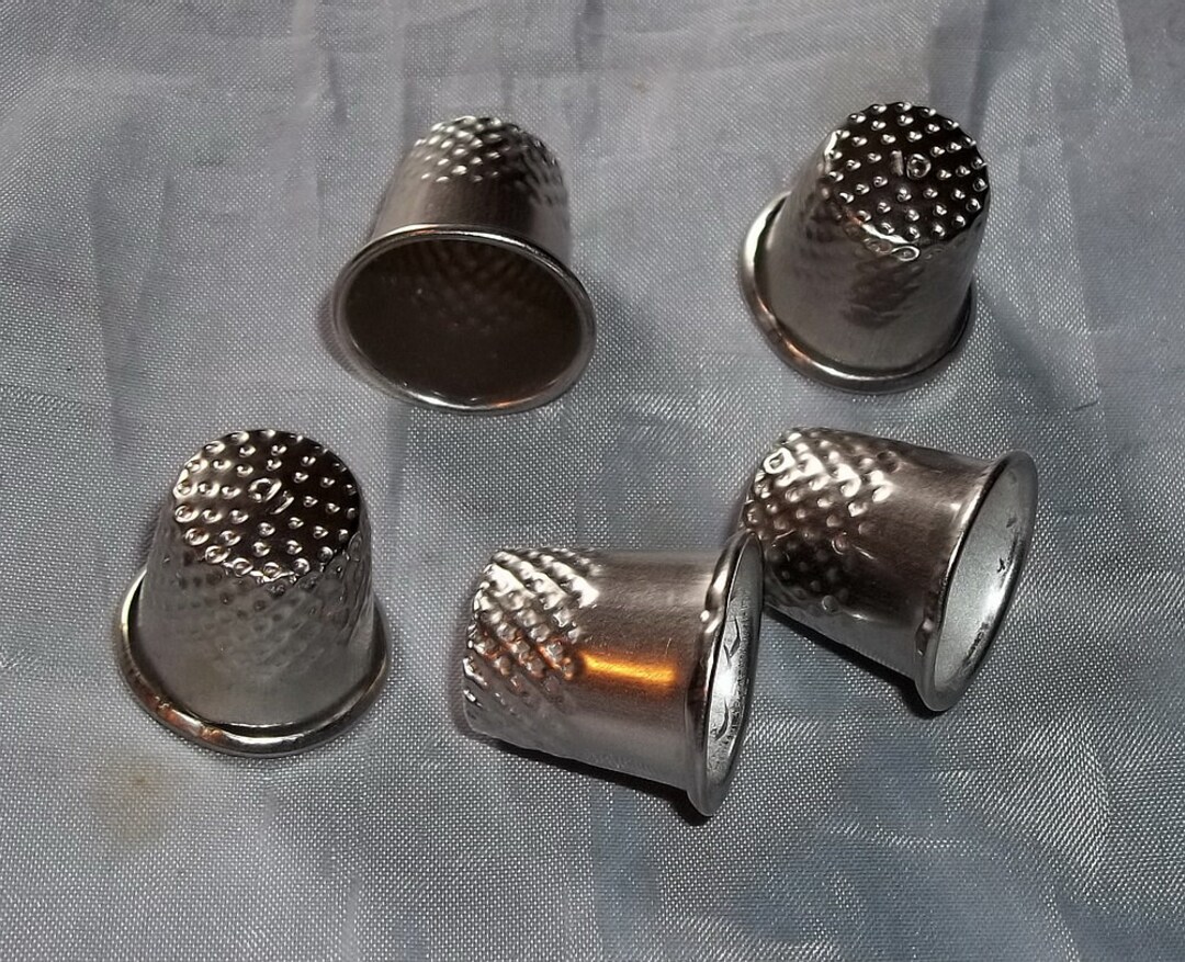 Set of 5 Sewing Finger Thimbles - Etsy