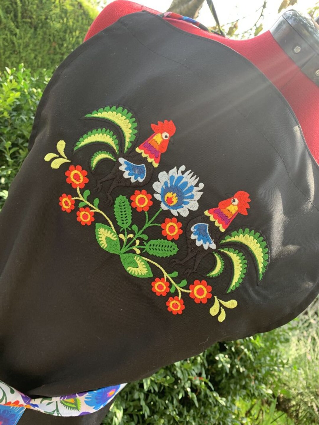 Polish Folk Apron With KOGUTY ŁOWICKIE Embroidery - Etsy