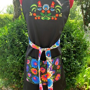 Polish Folk Apron With KOGUTY ŁOWICKIE Embroidery - Etsy