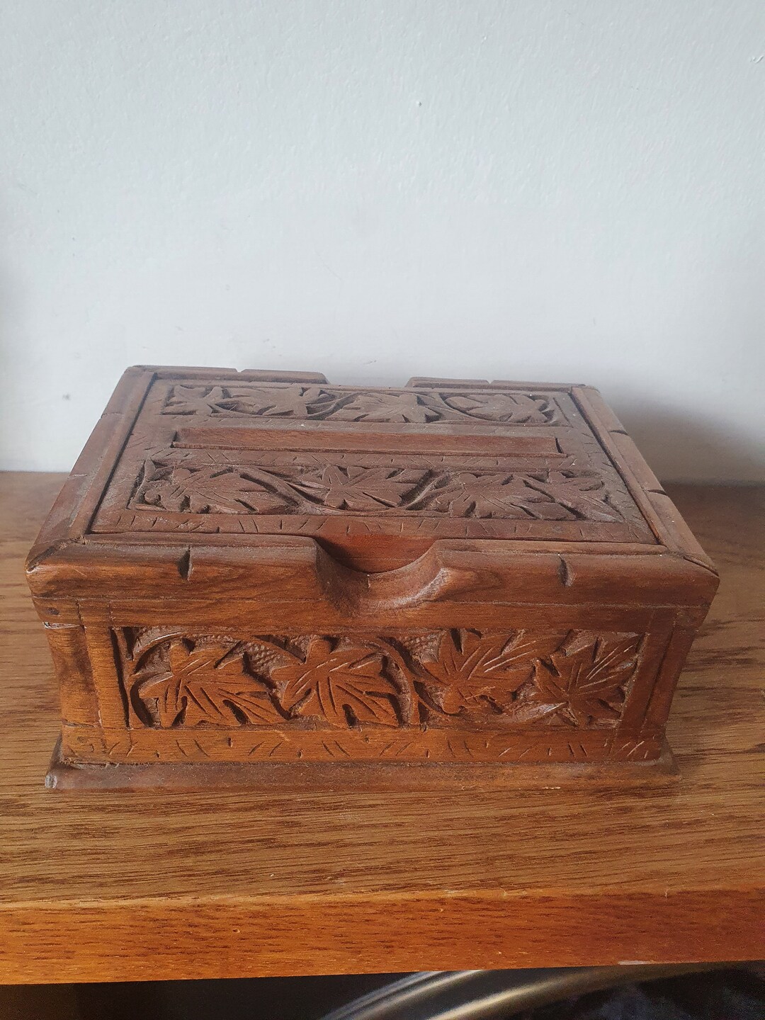 Vintage Wooden Cigarettes Dispenser Box Container, Antique Collection ...