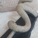 Vintage Silver Snake Sculpture, Realistic Statue Home Decor, Snake ...