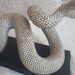 Vintage Silver Snake Sculpture, Realistic Statue Home Decor, Snake ...