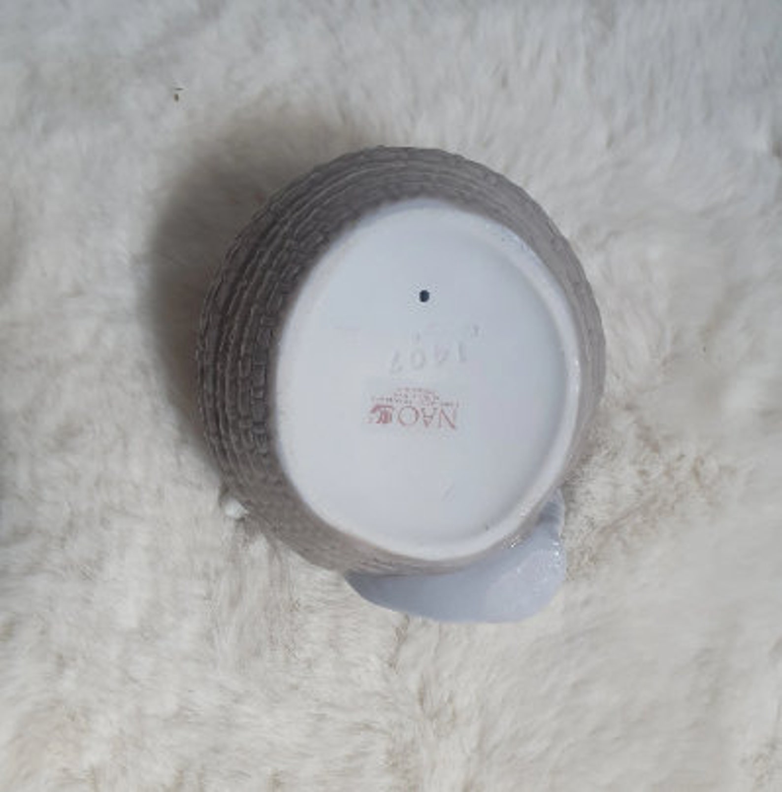 Lladró Figurine, NAO Cat in Basket With Wool and Blanket #1407, NAO ...