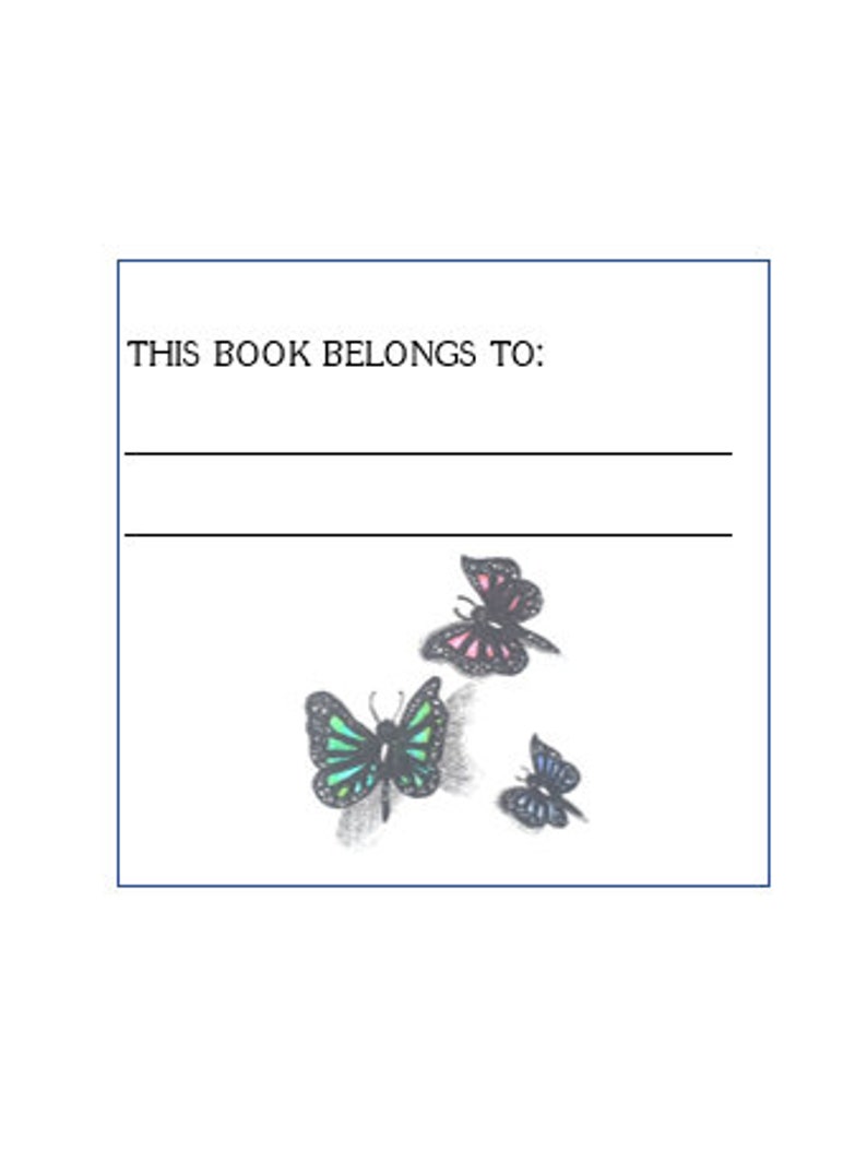 Butterfly Journal for Kids, Instant Download, PDF Planner, Printable ...