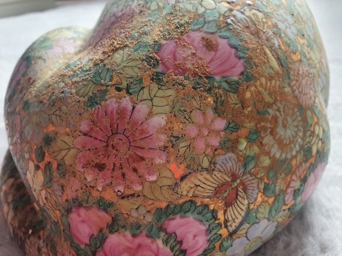 Antique Chinese Satsuma Cat Ornament Large Cat Porcelain - Etsy