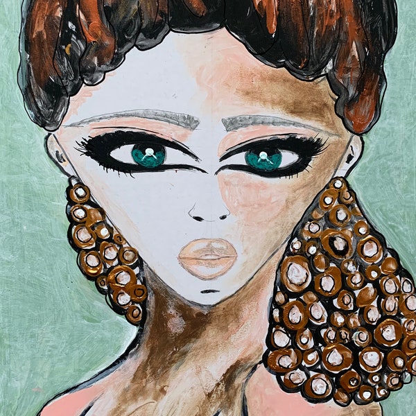 Big Eyes Painting - Etsy