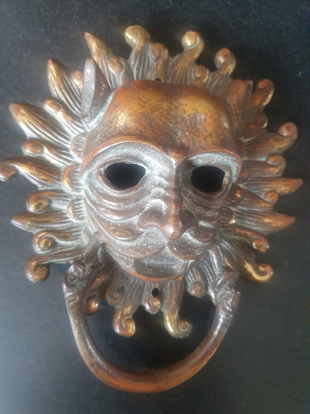 Vintage Durham Door Knocker, Antique Lion Face From Durham Catheral ...