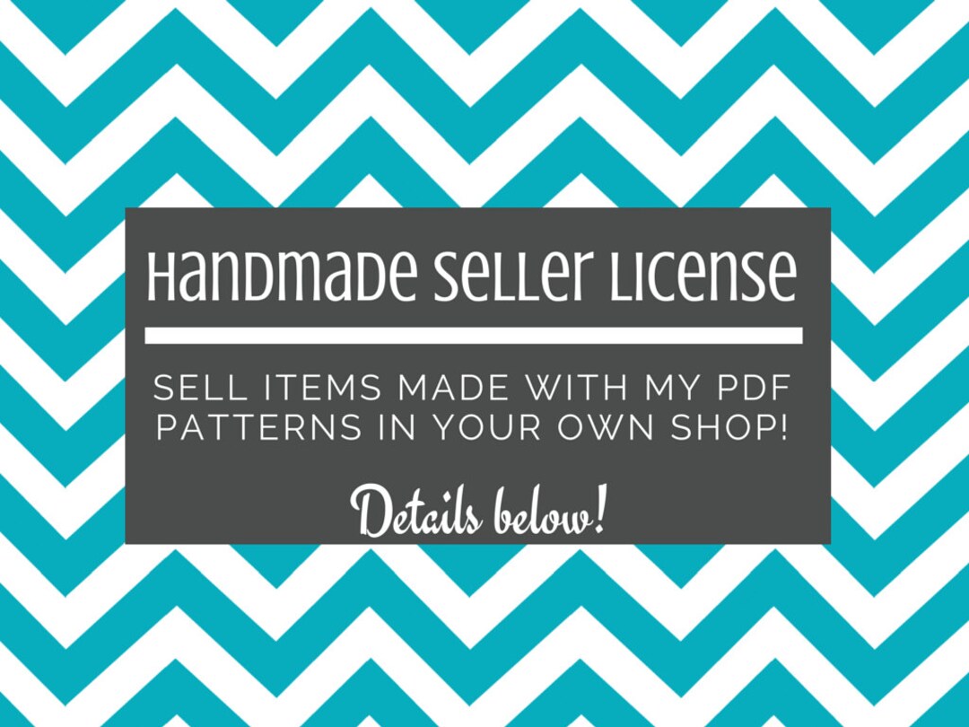 Handmade Seller's License - Pattern Licensing - Sell Handmade Diapers ...