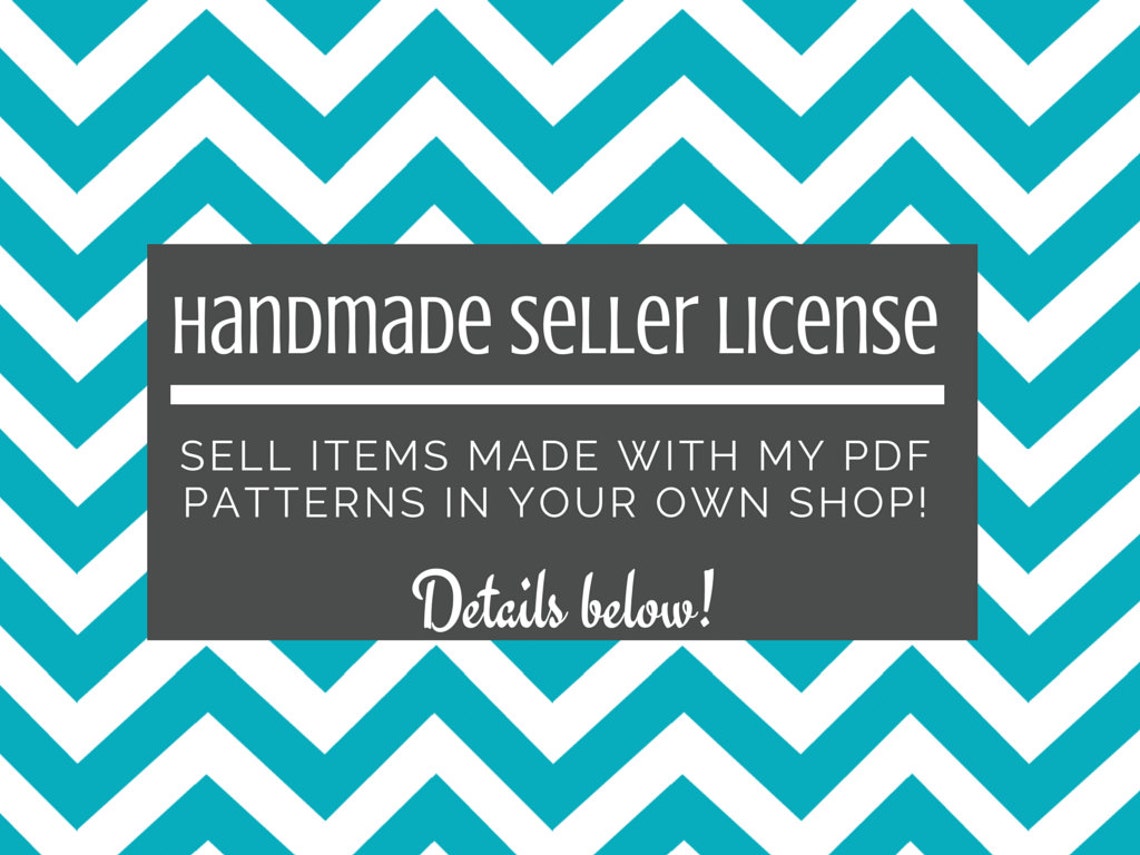 Handmade Seller's License - Pattern Licensing - Sell Handmade Diapers ...