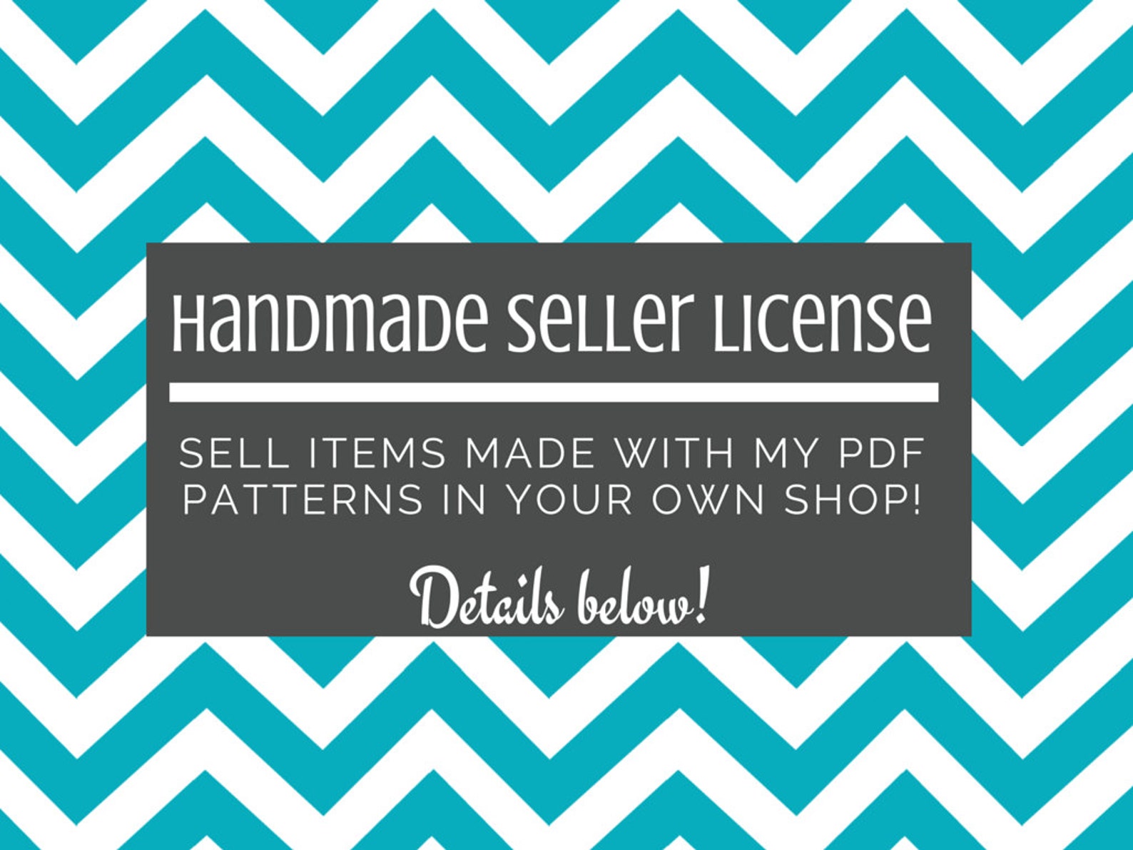 Handmade Seller's License Pattern Licensing Sell - Etsy