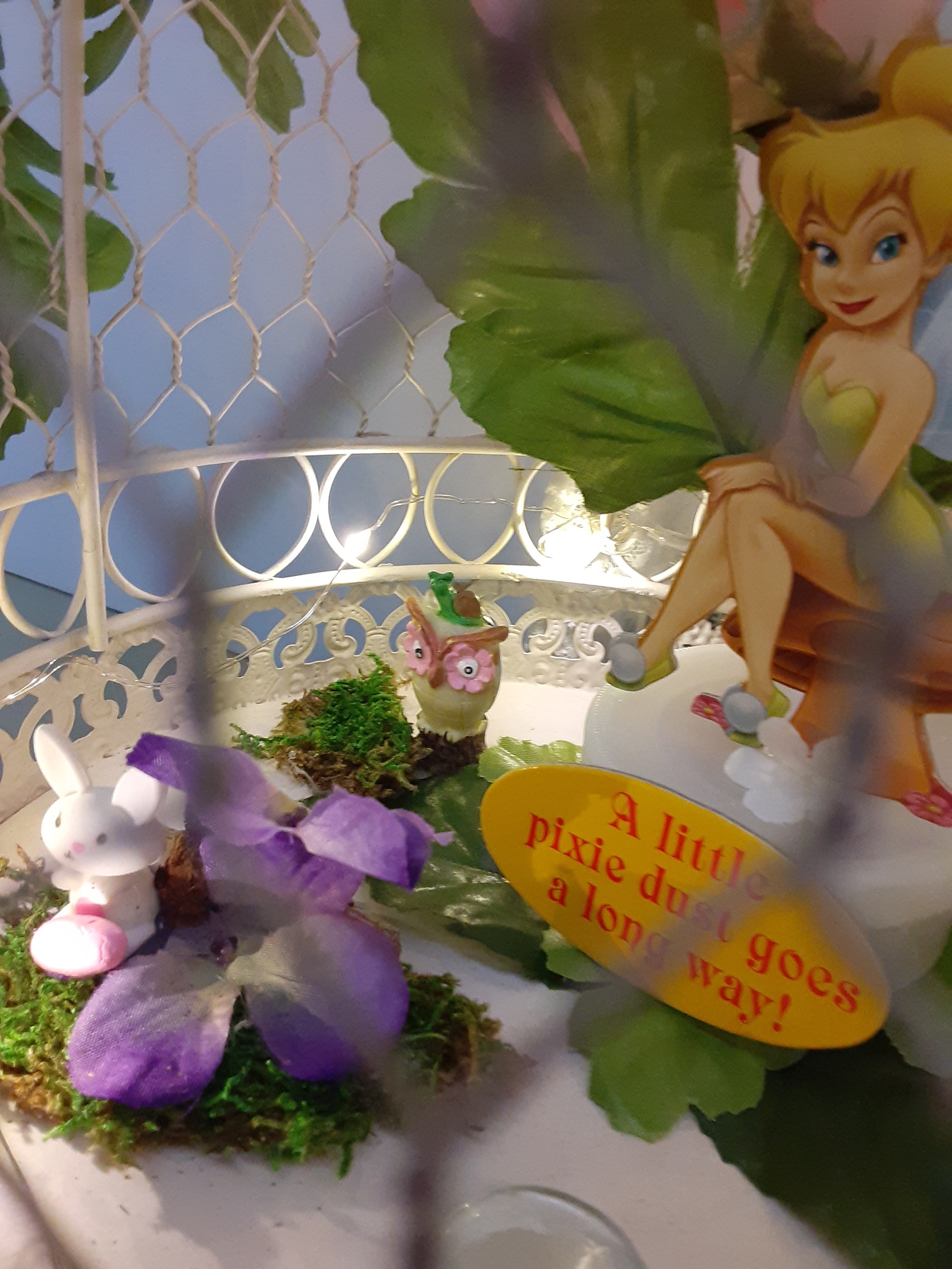 Home Decor Spring Fairy House Tinkerbell OOAK Bird Cage Whimsical Gift ...