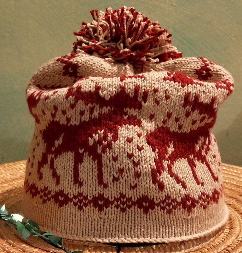 Home Alone Inspired Moose Hat Knitting Pattern - Etsy