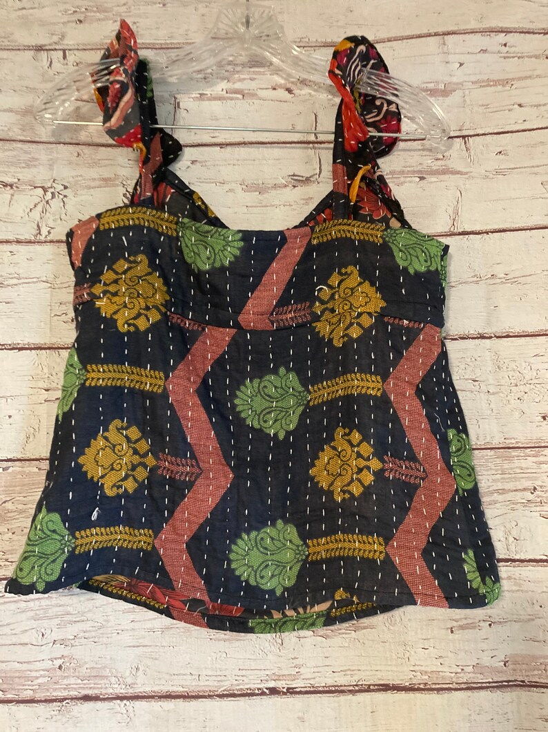 Vintage Kantha Bohemian Hippie Tube Top Xsmall to Small - Etsy