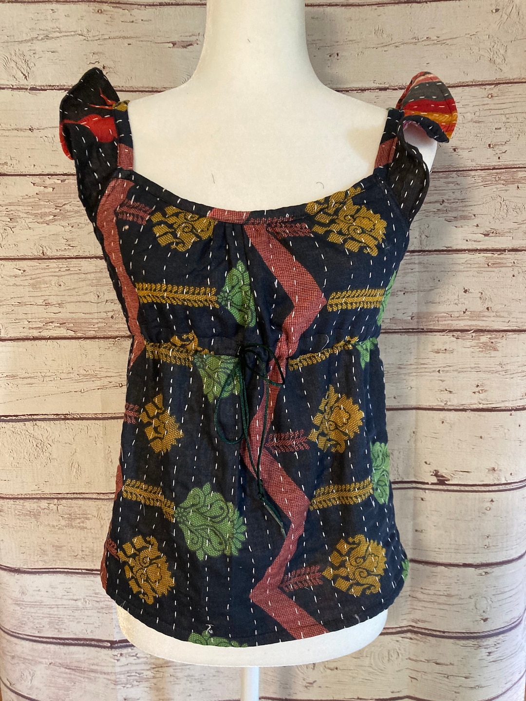 Vintage Kantha Bohemian Hippie Tube Top Xsmall to Small - Etsy