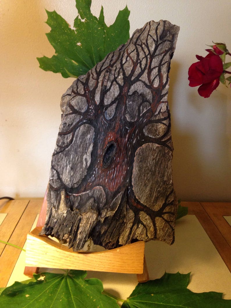 Hand Painted Tree of Life Rustic Driftwood OOAK | Etsy