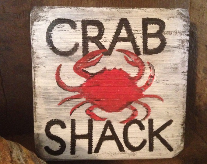 Country French Rustic Crab Shack Wooden Sign - Etsy