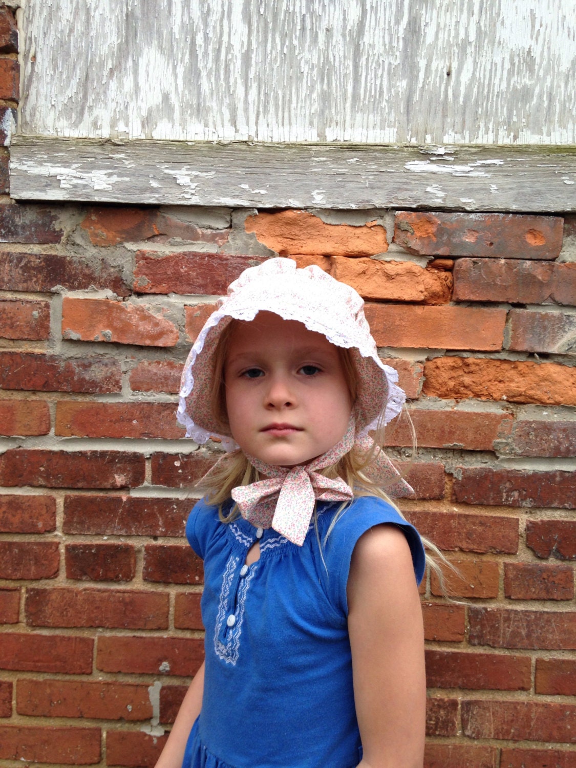 Pilgrim Bonnet Little House on the Prairie Pioneer Bonnet | Etsy