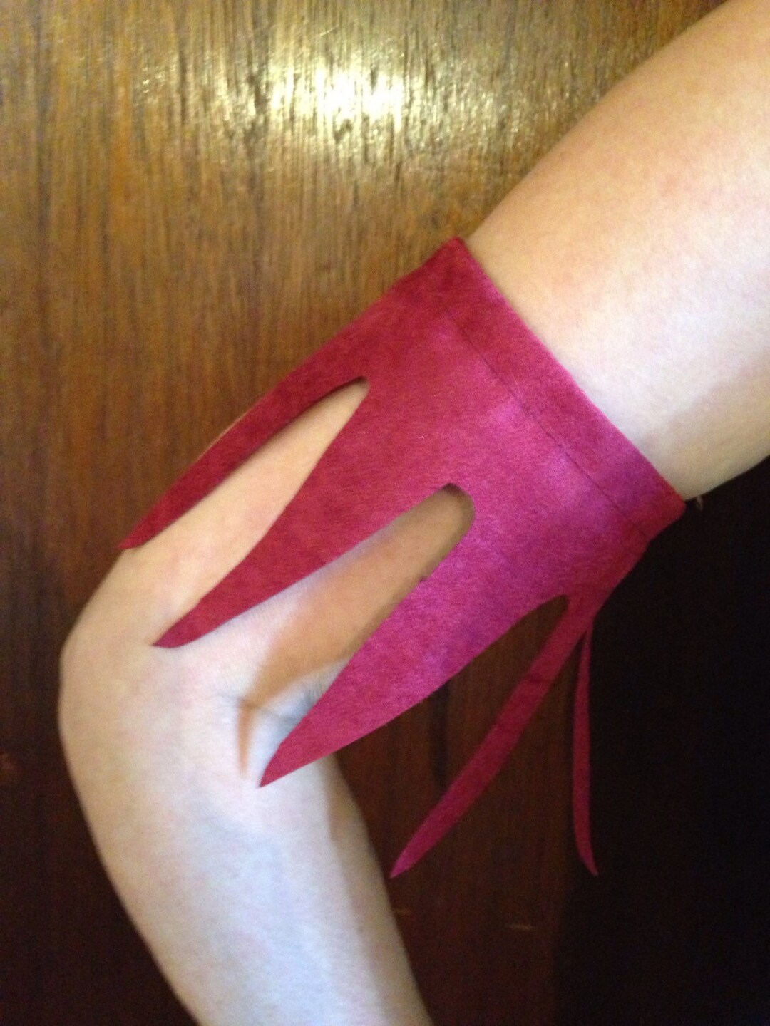 Pocahontas Arm Cuff for Adults Red Faux Suede Adjustable - Etsy