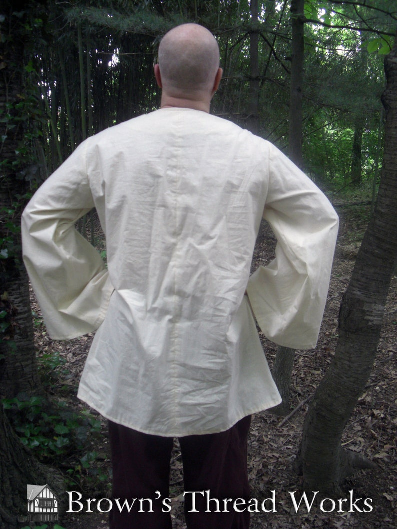 Men's Renaissance Viking Celtic Tunic Cream Muslin - Etsy