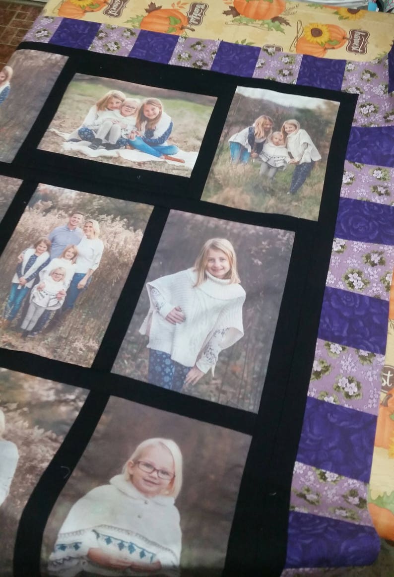 Custom Quilt, Photo Quilt, Twin Size Photo Quilt, Personal Quilt ...