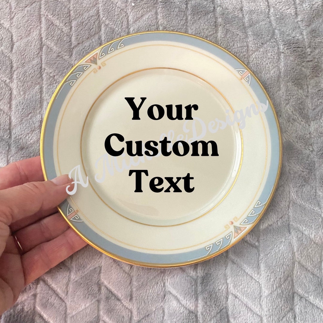 Custom Plate, Your Plate Your Way, Rude Vintage Plate Decor,upcycled ...