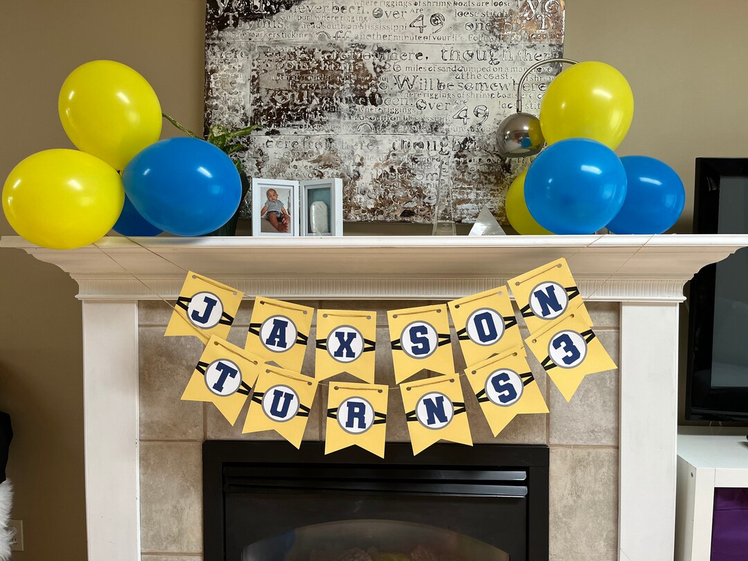 Minion Birthday Sign/ Despicable Me Inspired Happy Birthday Banner ...
