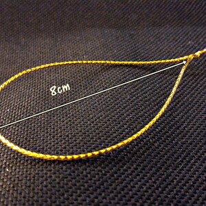 Readymade Hang Tag Metallic String Loops|metallic GOLD String Loops ...