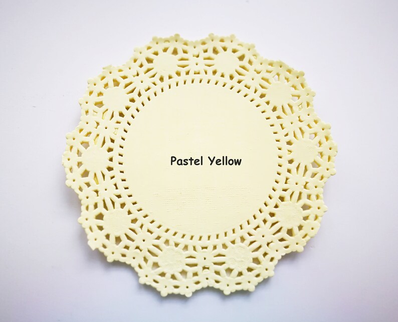 Pastel Colors French Lace Paper Doilies 4.5pastel Red - Etsy