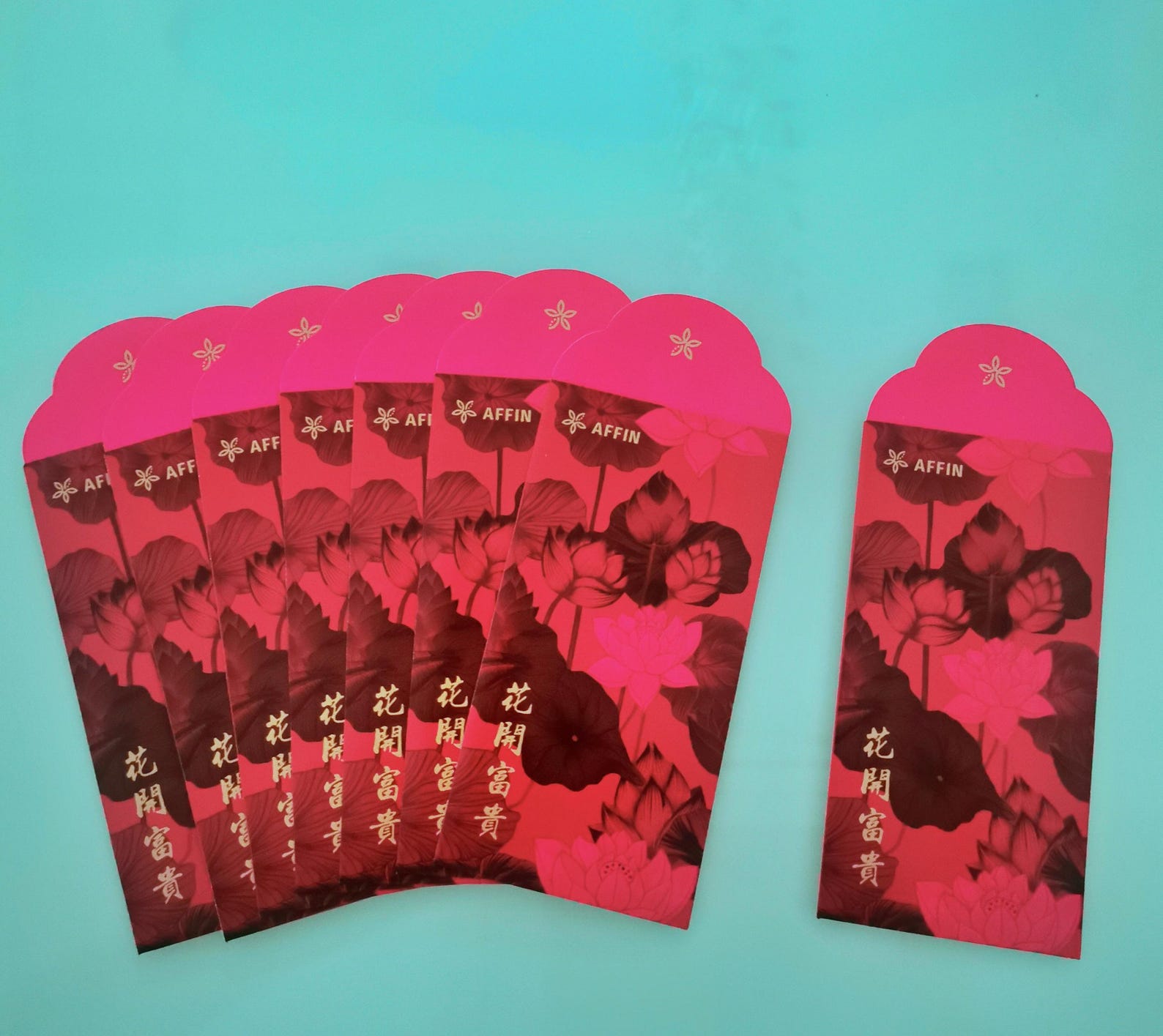 8pcs Chinese Lotus Flower Design Lucky Packet| Money Envelopes| Chinese ...