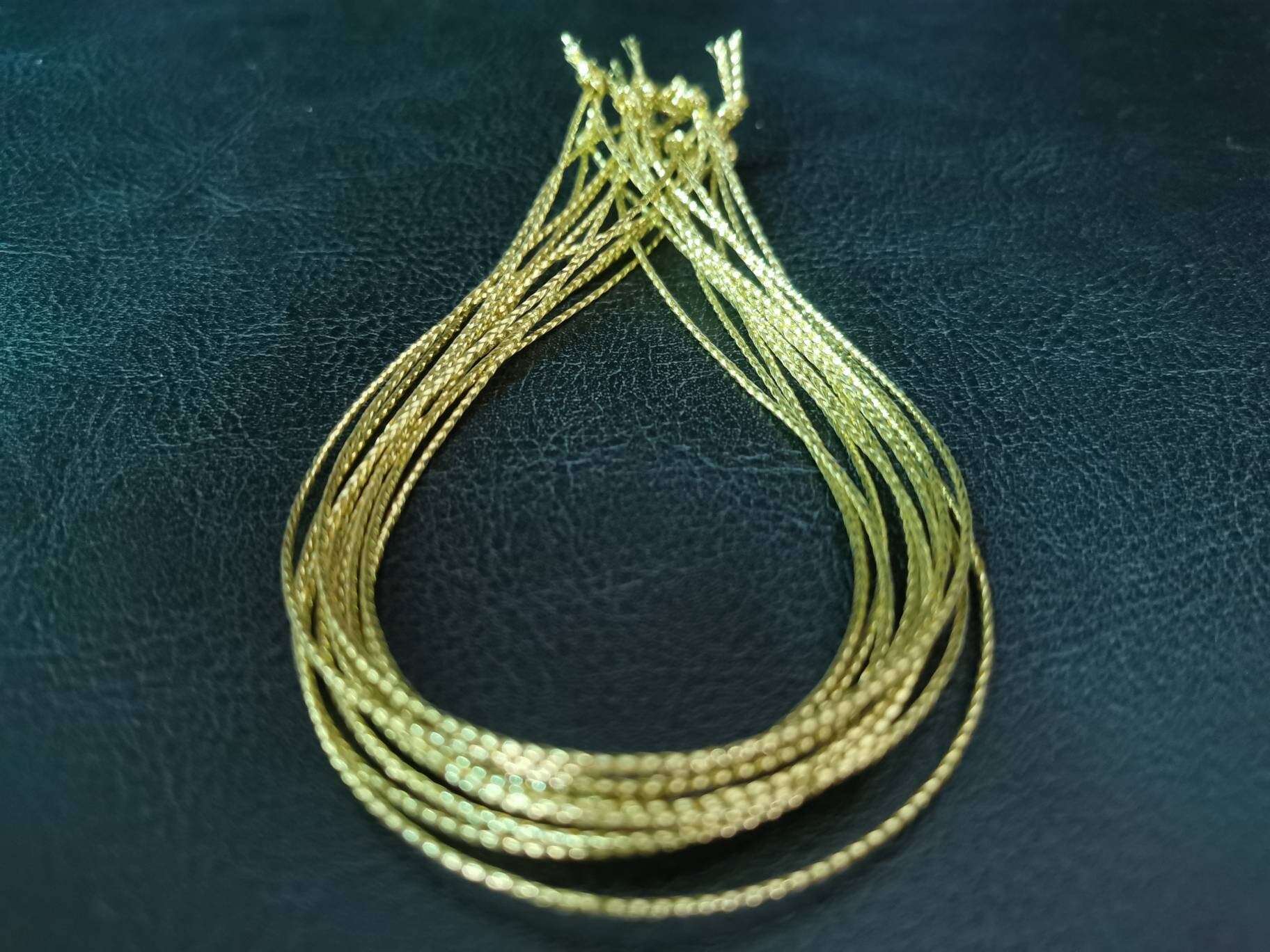 Readymade Hang Tag Metallic String Loops|metallic GOLD String Loops ...