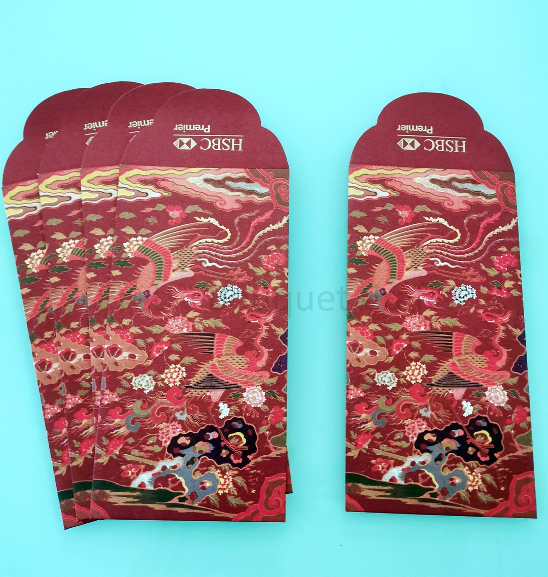 Chinese Red Packets: Silk Paper Money Envelopes, Scrapbooking (5pcs) - Etsy