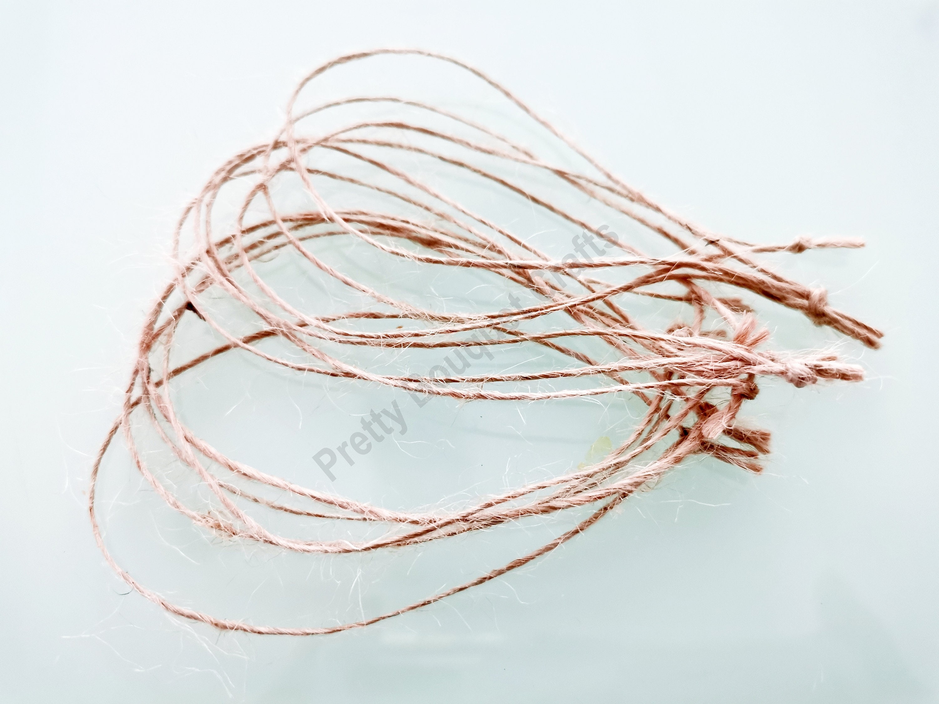 500pcs Readymade Hang Tag Natural Jute Loopsnatural Jute String ...