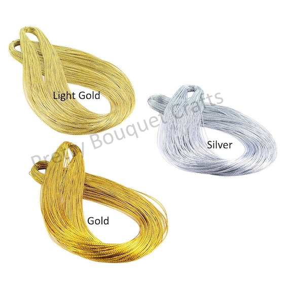 Metallic Gold Stringmetallic Silver Stringjewelry Silver | Etsy